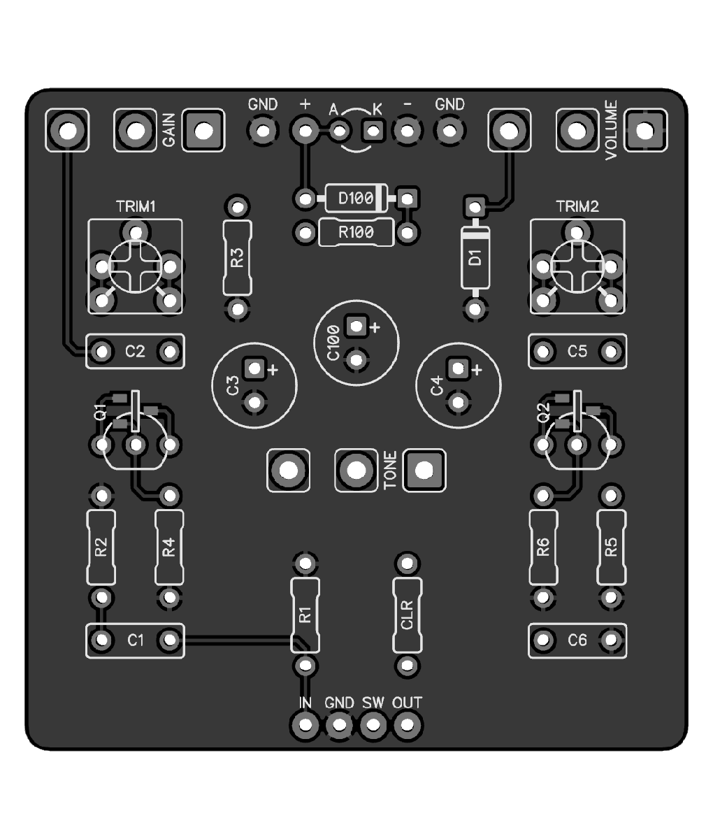 Blue Yonder Overdrive PCB - PedalPCB.com